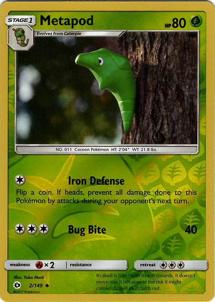 Metapod (Reverse Holo)