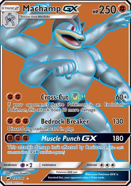 Pokemon TCG - Burning Shadows - Machamp GX (Full Art)