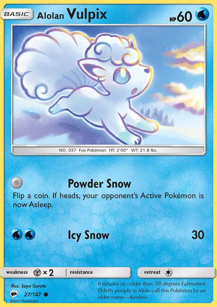 Pokemon TCG - Burning Shadows - Alolan Vulpix