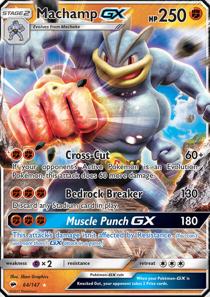 Pokemon TCG - Burning Shadows -Machamp GX
