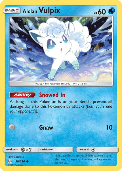 Pokemon Trading Cards - Sun & Moon Cosmic Eclipse - Alolan Vulpix